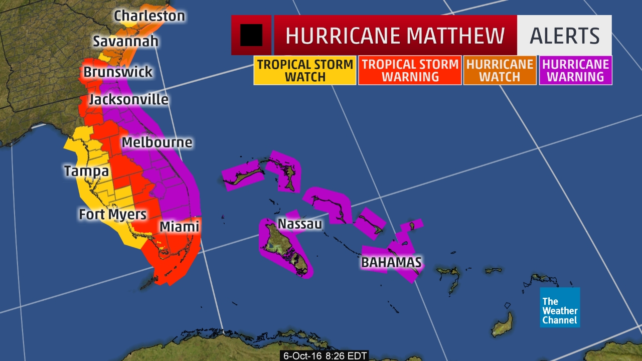 Ocala Post - Hurricane Matthew to make landfall, 1.5 million evacuated ...